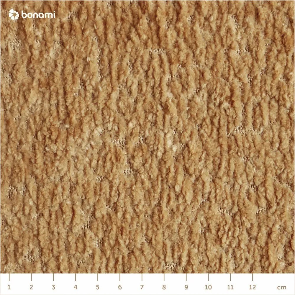Čalouněná dvoulůžková postel s úložným prostorem s roštem 180x200 cm v hořčicové barvě Thessa Bold Line – Bonami Selection