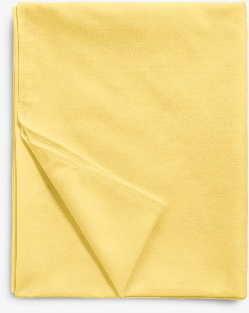 Goldea bavlněné prostěradlo plachta - žluté 140 x 240 cm