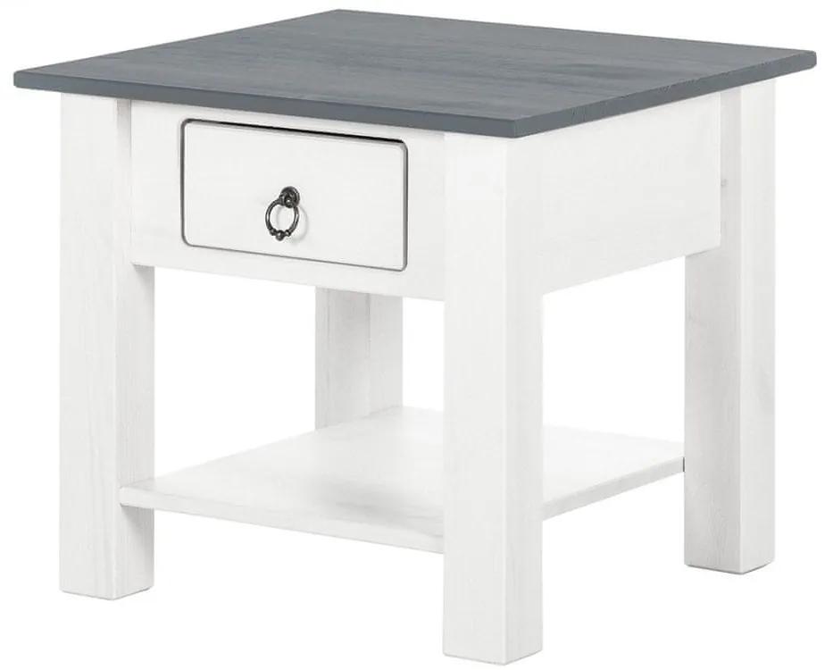 Danish style Odkládací stolek Inge, 50 cm, šedá