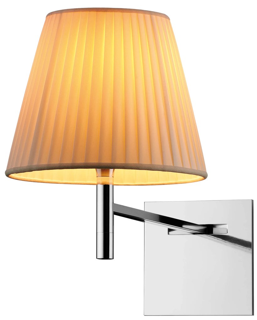 Flos KTribe W, designové nástěnné lampa se stmívačem, 1x70W E27, světle hnědý textil, výška 35cm