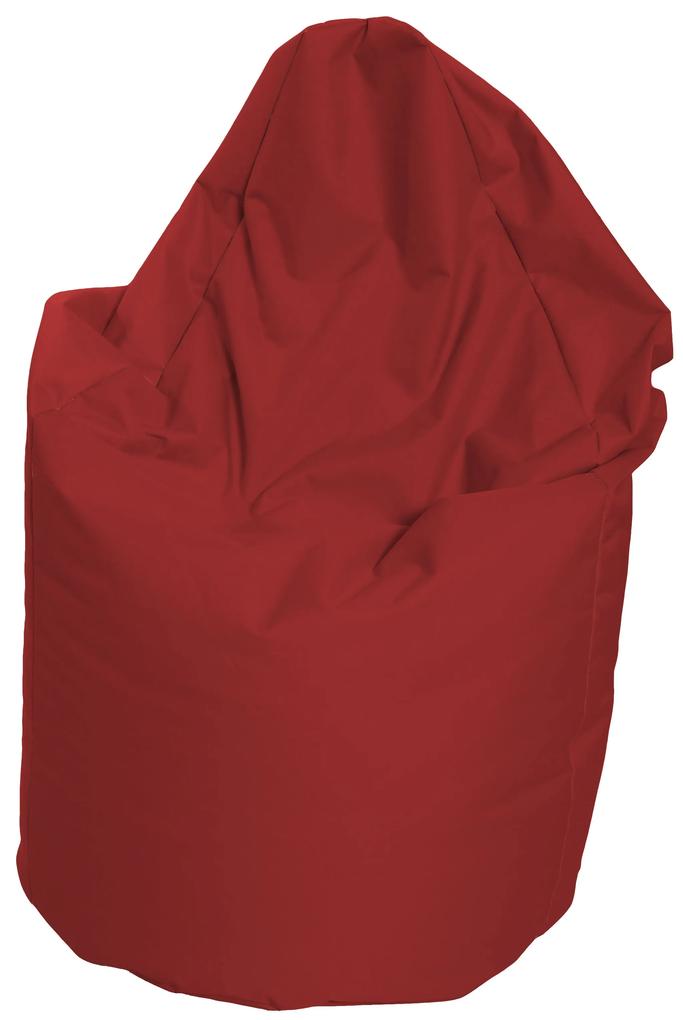 M&M sedací hruška Bag 135x70cm tmavě červená