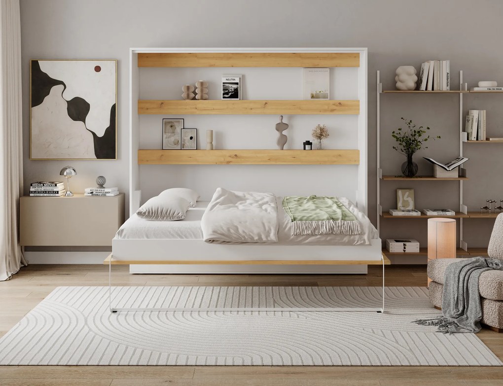 Devesto Sklápěcí postel Horizontální 160 Dub Artisan