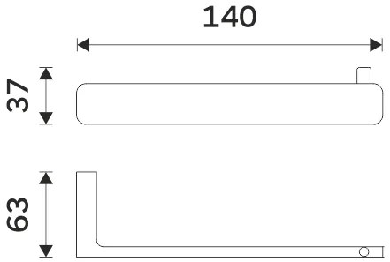 Nimco Držák na toaletní papír MAYA - MA 29055-26