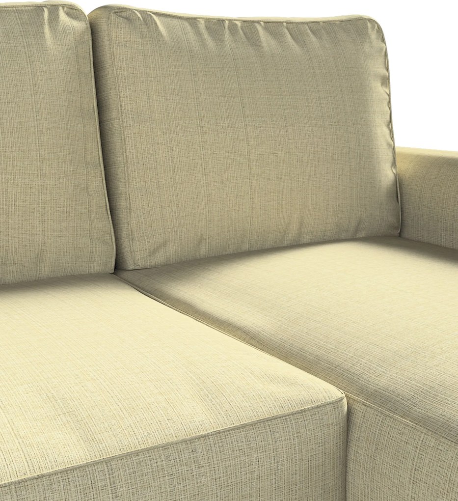 Potah na pohovku IKEA Backabro rozkládací se šezlongem barva béžová látka pletený vzor