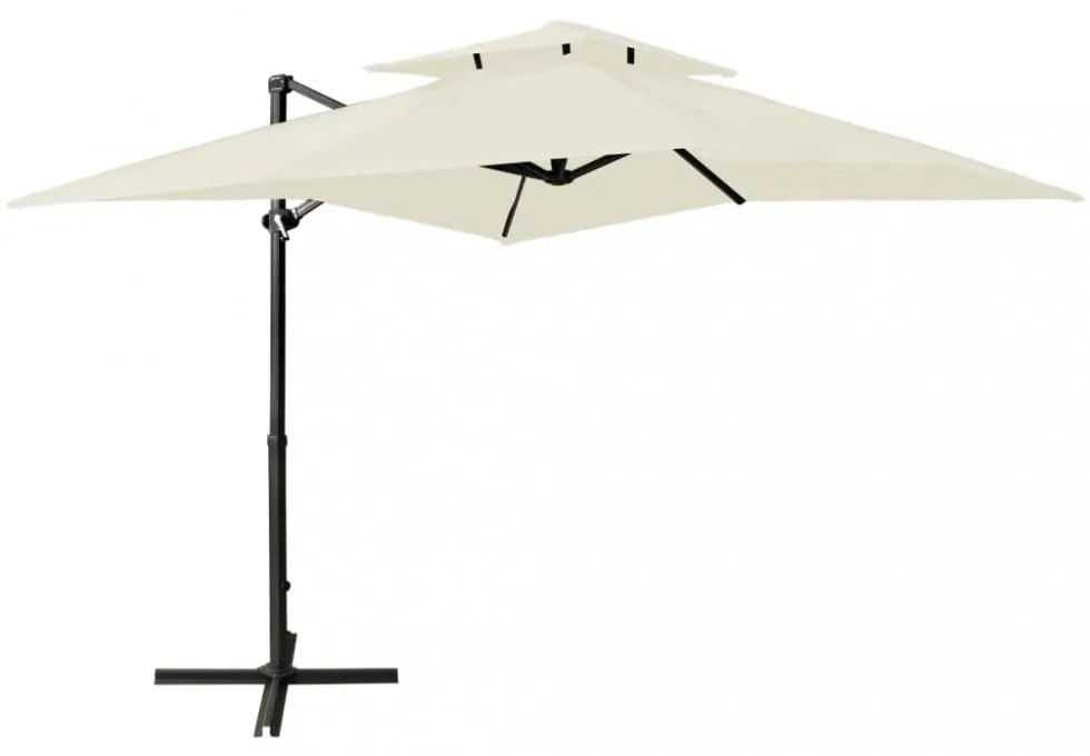 Zahradní slunečník 250x250 cm Dekorhome Cihlová