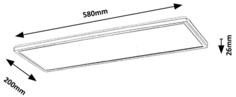Rabalux - LED Přisazený panel LED/22W/230V