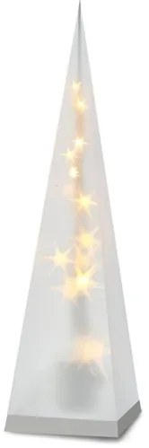 LED vánoční pyramida na baterie, 3D efekt světla, 45cm