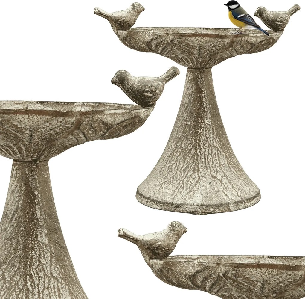Krmítko pro ptáky FOUNTAIN šedé