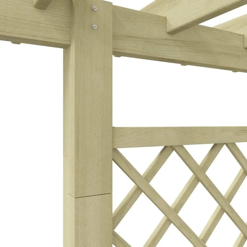 vidaXL Zahradní pergola s truhlíkem 162 x 56 x 204 cm dřevo [41702]