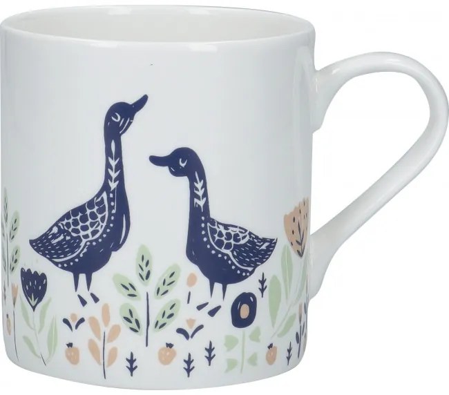 Kitchen Craft Porcelánový hrníček Woodcut Goose