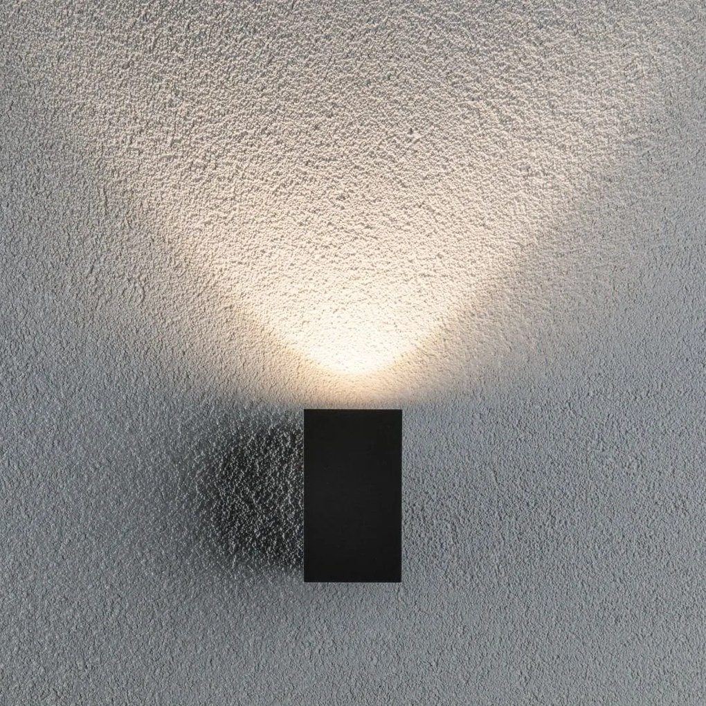 P 94327 Venkovní nástěnné svítidlo Flame 1x3,8W IP44 3.000K antracit 230V - PAULMANN