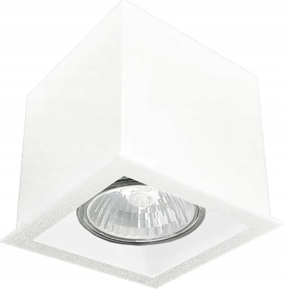 Nástěnná lampa Cage 1079 Shilo, zapuštěná, čtverec do ložnice, bílá