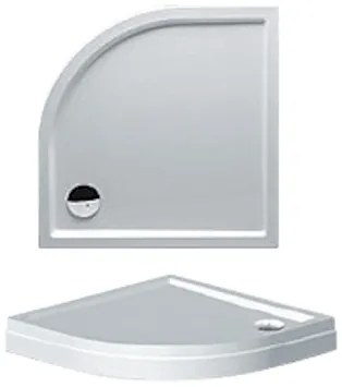 Sprchová vanička čtvrtkruhová Riho Davos 90x90 cm akrylát DA8900500000000