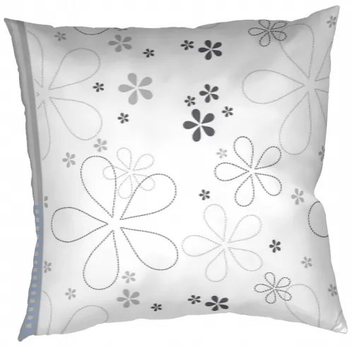 Dadka Povlečení flanel Flér šedomodrá  240x220, 2x70x90 cm