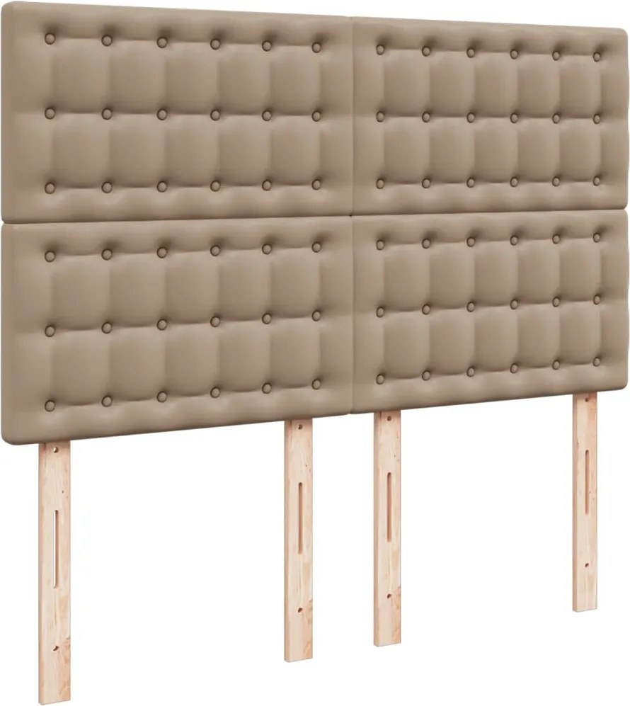 Box spring postel s matrací cappuccino 140x200 cm umělá kůže 3293027