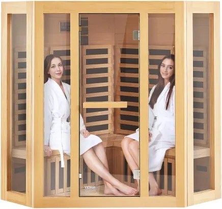 Far Infrared Wooden Sauna Room Domácnost Sauna Spa pro 3 až 4 osoby 2470 W
