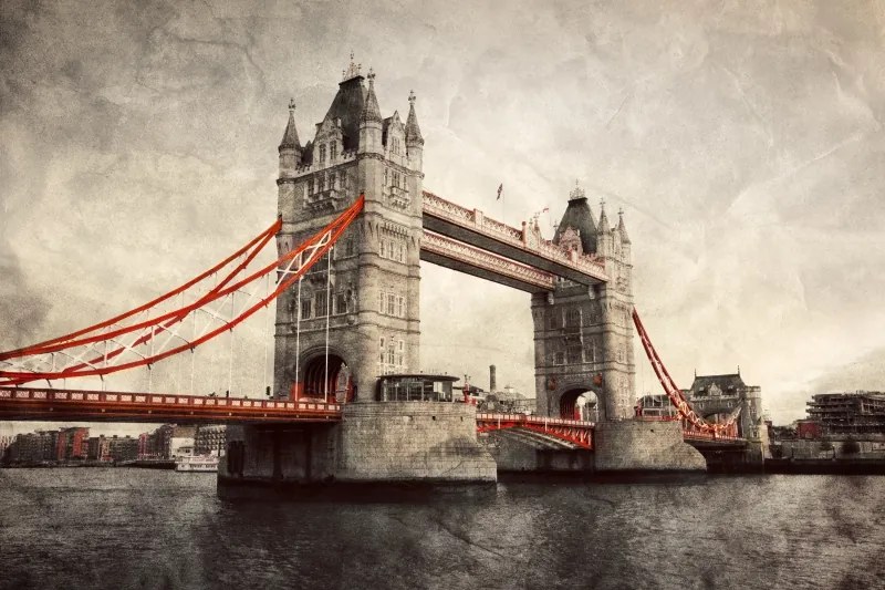 Plakát - Londýn - Tower bridge (60x40 cm) - Sablo.cz
