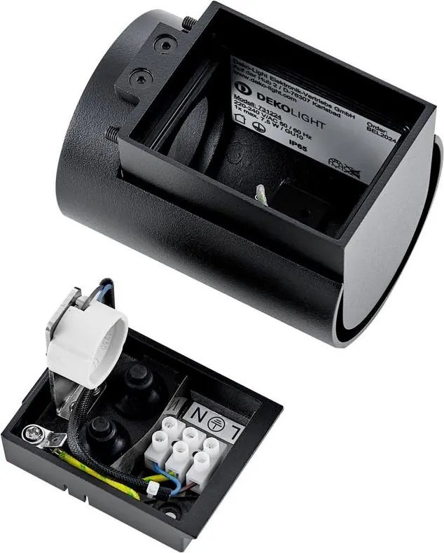 IMPR 731224 Deko-Light nástěnné přisazené svítidlo Can IP65, 1x 7,5 W GU10, černá - DEKOLIGHT