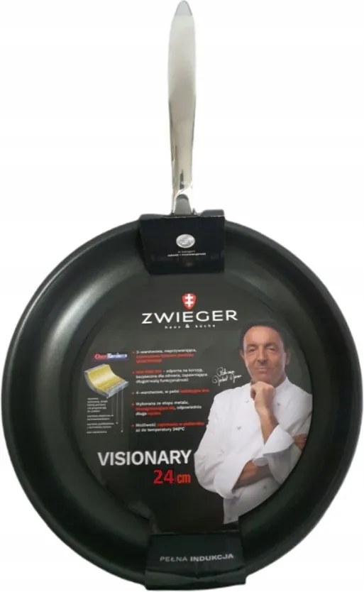 Zwieger Titanová Pánev 24 CM Indukce Inox Ocel