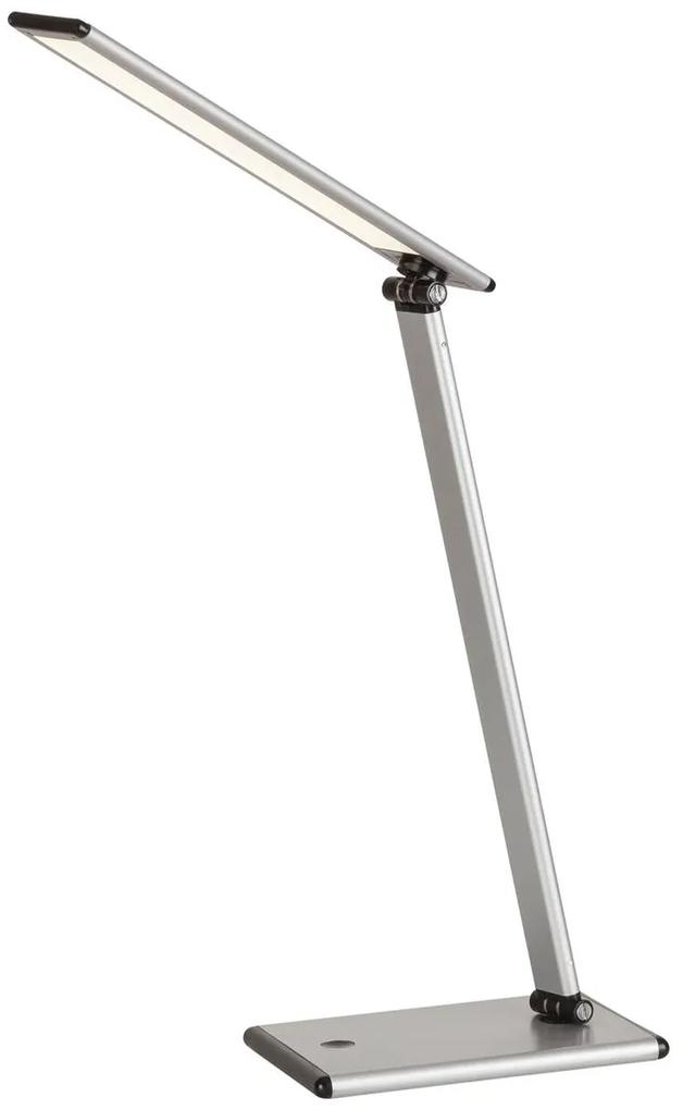 Kancelářská LED stolní lampa BROOKE, stříbrná Rabalux BROOKE 004182