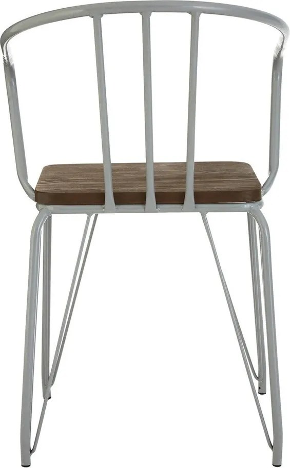 Šedá/v tmavě přírodní barvě jídelní židle z jilmového dřeva District – Premier Housewares