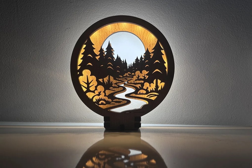 Li-Go "V lese" lampa 20x22 cm provedení povrchu: dub