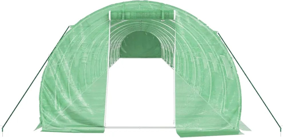 Skleník s ocelovým rámem zelený 54 m² 18 x 3 x 2 m 3188046