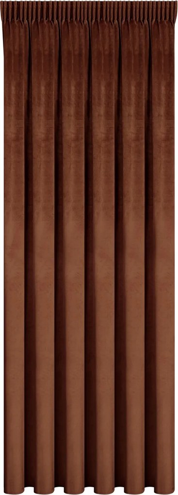 ZATEMŇOVACÍ ZÁVĚS NA PÁSCE MELANIE 140X270 CM SVĚTLE HNĚDÝ