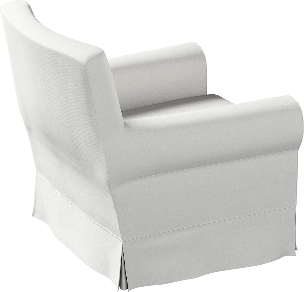 Potah na křeslo IKEA Ektorp Jennylund barva šedá látka pletený vzor