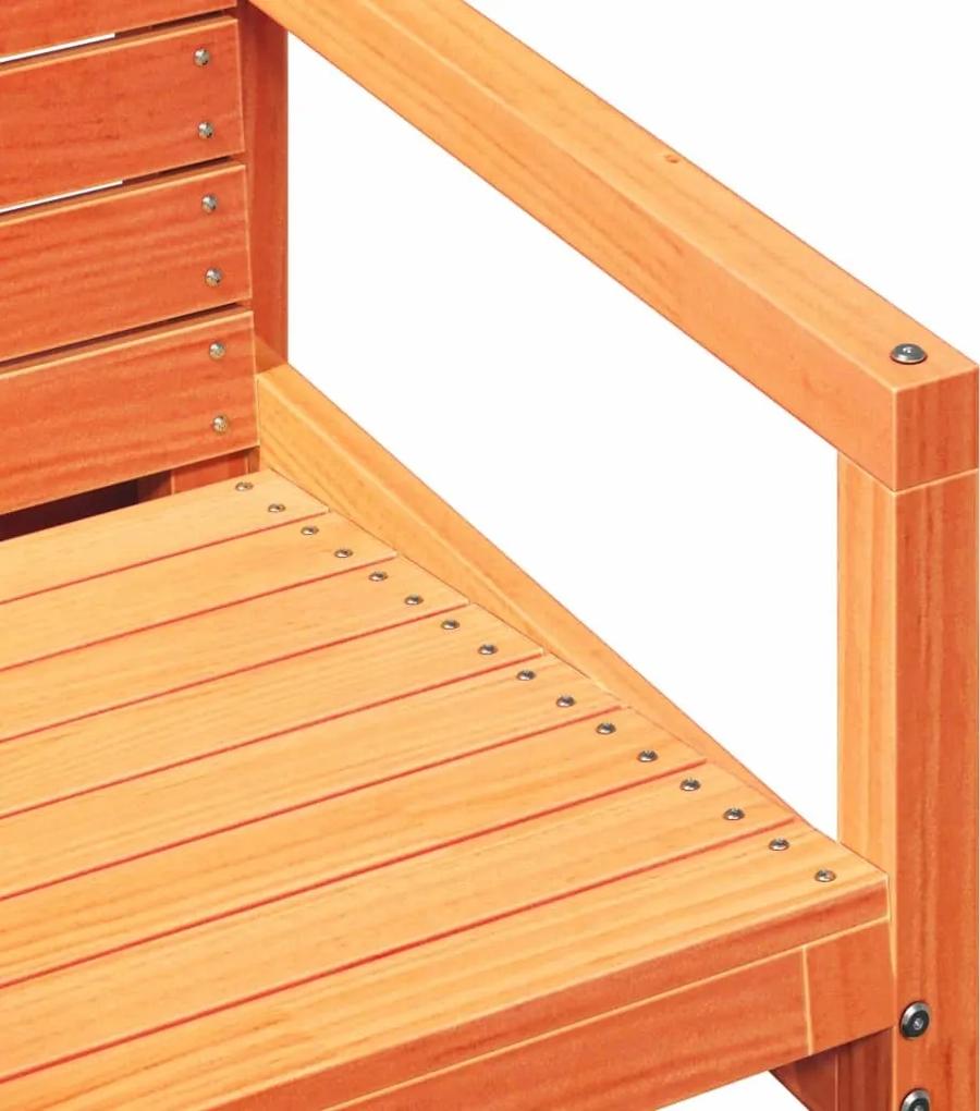 vidaXL Zahradní židle 57,5 x 63 x 76 cm masivní borové dřevo [844645] Barva: Přírodní borovice