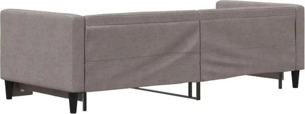 Válenda s přistýlkou taupe 80 x 200 cm textil 3196576