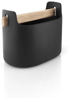 Multifunkční box s dřevěnou rukojetí černý nízký Eva Solo