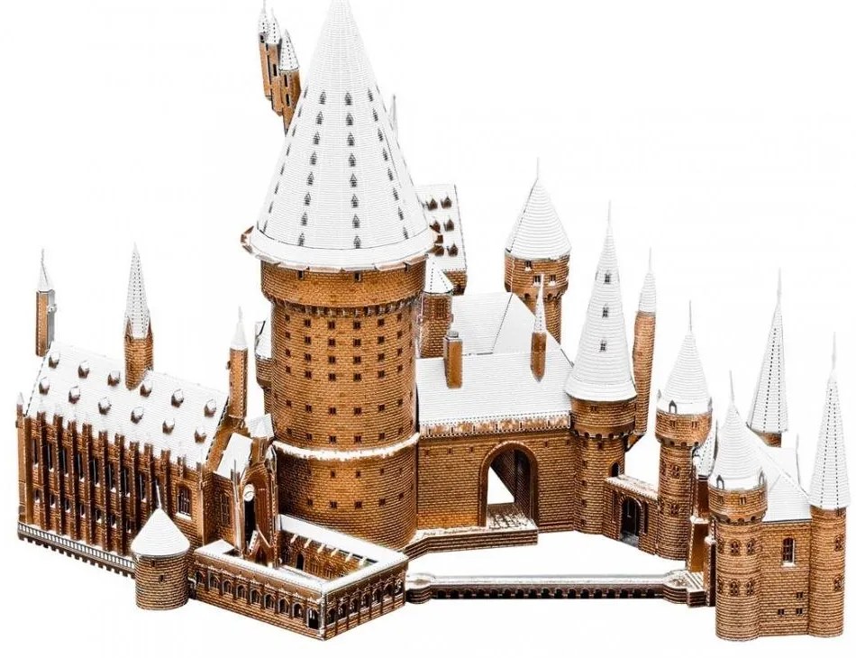 3d puzzle metal earth 3d puzzle harry potter: zasněžený bradavický hrad (iconx)