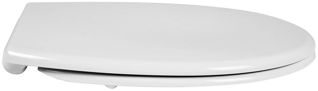 Gamma Sines, toaletní WC sedátko 418(467)x378mm, polypropylen, pomalé zavírání, bílá, GMA-D1