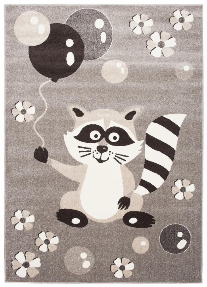 Dětský kusový koberec Lemur béžový, Velikosti 80x150cm