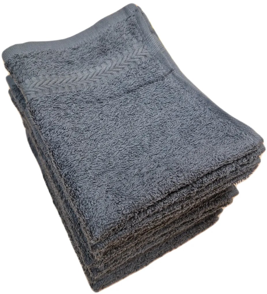 Aliza Froté ručník 30x40 cm - šedý