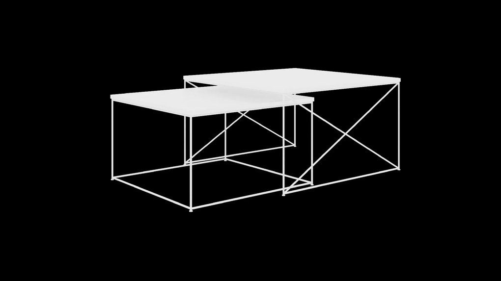 ADRK Furniture Konferenční stolek 2v1 Licco CT-LIC-W-WS