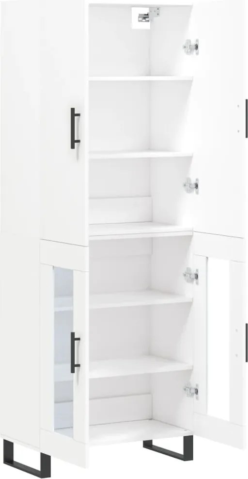 Skříň highboard bílá 69,5 x 34 x 180 cm kompozitní dřevo 3195755