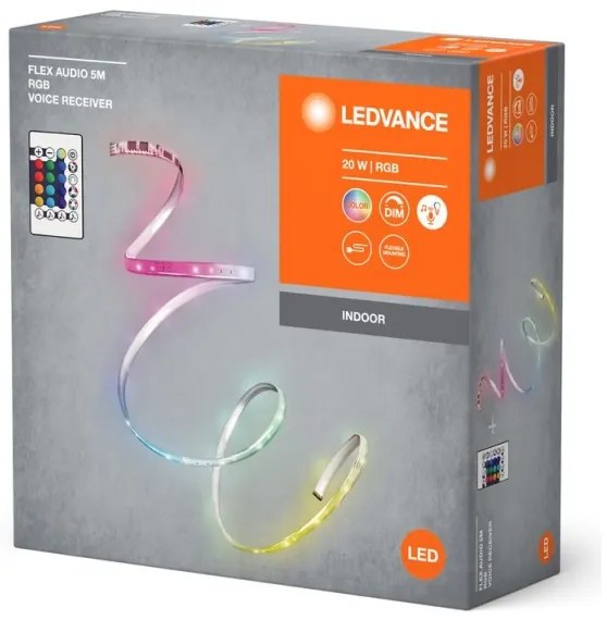 Ledvance - LED RGB Stmívatelný pásek FLEX AUDIO 5m LED/20W/230V + DO