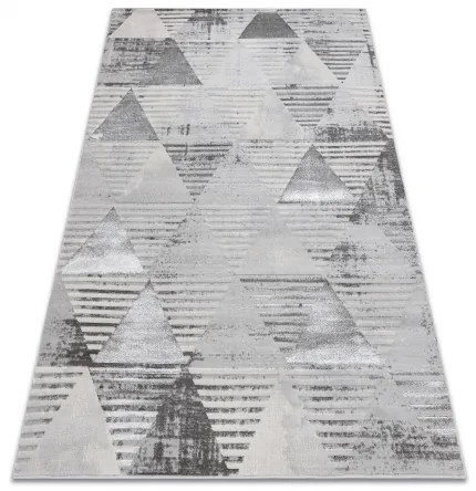 koberec LIRA E1627 Trojúhelníky geometrický, strukturální, moderní, g velikost 160x220 cm | krásné koberce cz