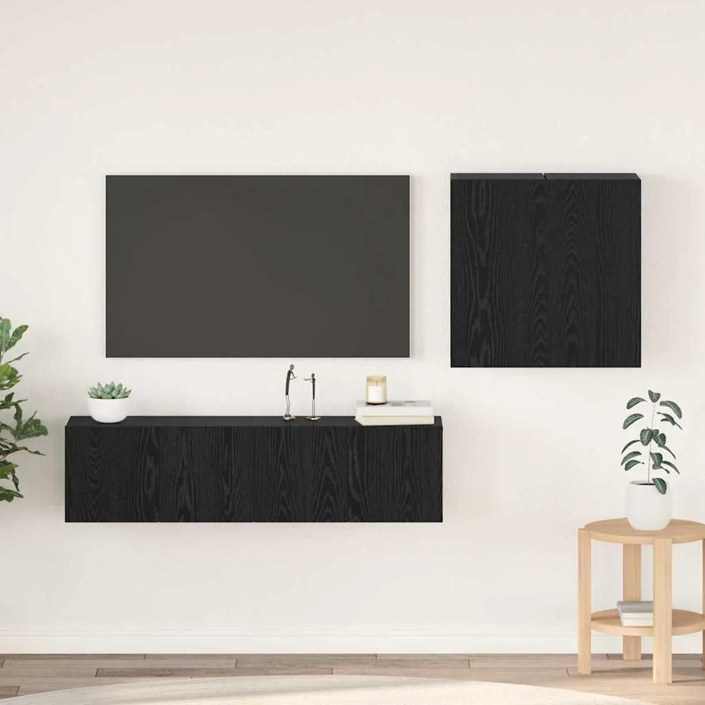 Sestava TV skříněk 4 ks Černý dub Kompozitní dřevo 3393373