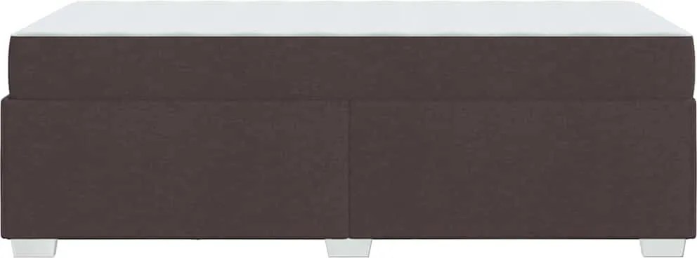 Rám postele s matrací Tmavě hnědá 80 x 200 cm textil 3399148