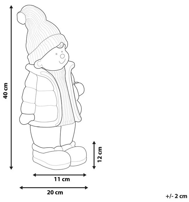 Vánoční figurka chlapec AIMO vícebarevná
