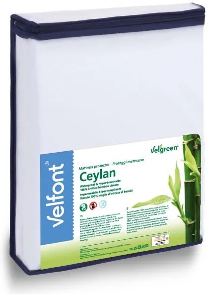 Velfont bambus jersey nepropustné prostěradlo 160x200 cm