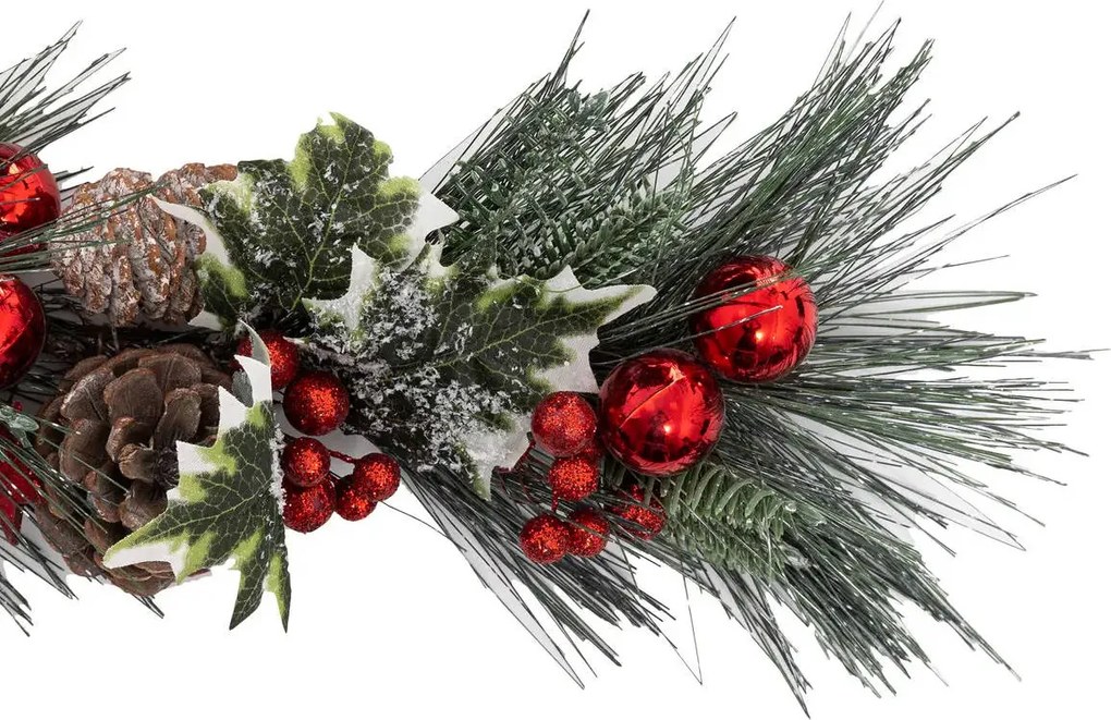 Přirozená girlanda se šiškami, 100 cm
