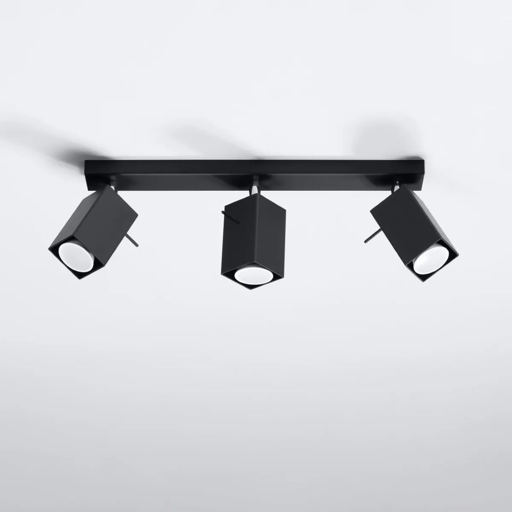 Sollux Lighting Stropní svítidlo MERIDA 3 Černá