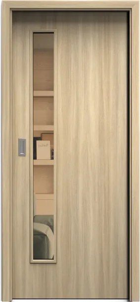 SAPELI ELEGANT KOMFORT M60 - CPL LAMINÁT - POSUVNÉ DVEŘE VČ. ZÁRUBNĚ - dub Hikari Průchozí šířka (cm): 70, Průchozí výška (cm): 197