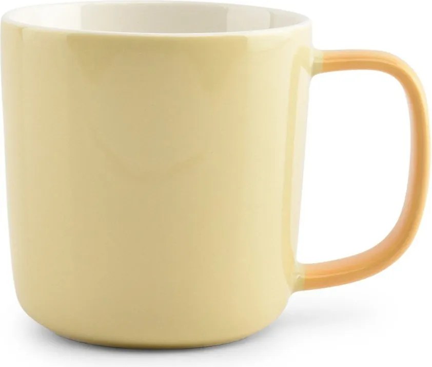 Světle žlutý hrnek z kostního porcelánu 370 ml Mae – ONA