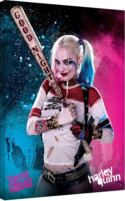 Obraz na plátně Sebevražedný oddíl - Harley Quinn, (60 x 80 cm)