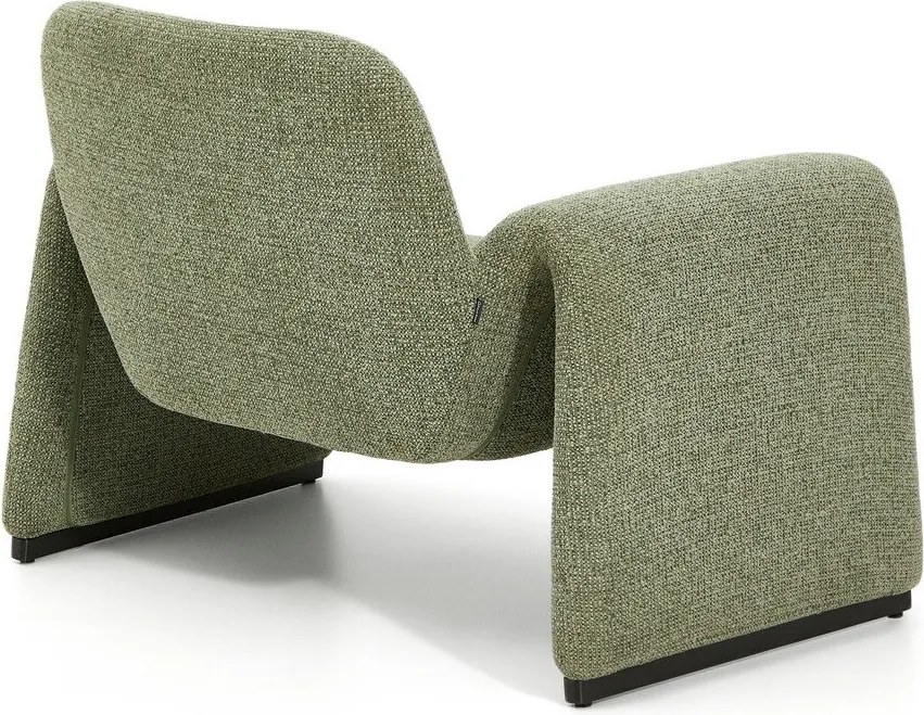 Zelené žinylkové křeslo Melvia – Kave Home